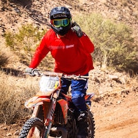 Motorcycle Helmet Decals Retro Font Stripes Dirt Bike Motocross Custom ...