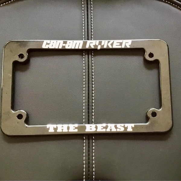 Personalized Motorcycle Frame for Your License Plate Personalized With ...
