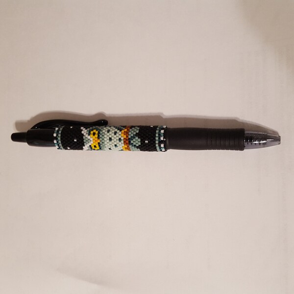 Turquoise Dragonfly Pilot G2 Pen Cover Peyote Pattern by Kristy Zgoda ...