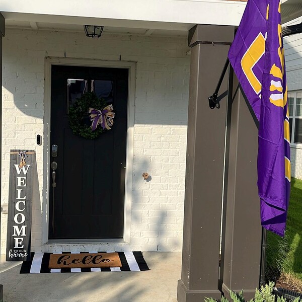 LSU Tiger Wreath Bow: Purple & Gold Louisiana State Pride - Etsy