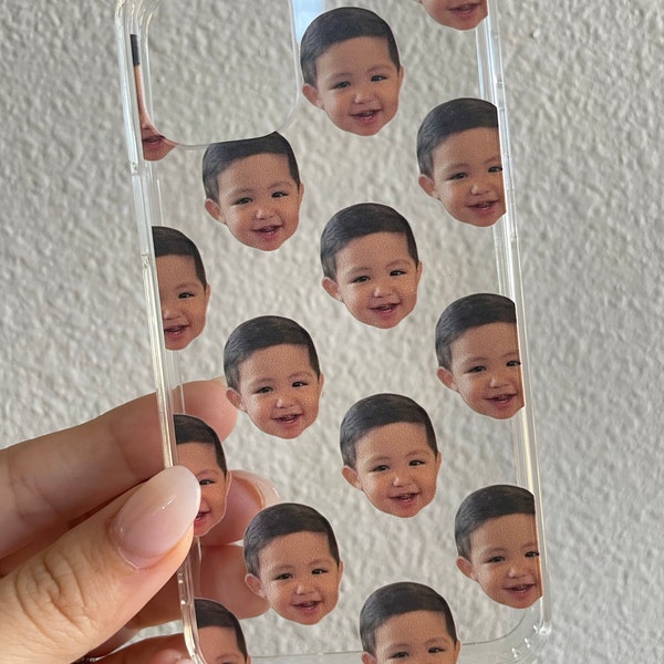 Personalized Face Pattern iPhone Case - Custom Faces Phone Case ...