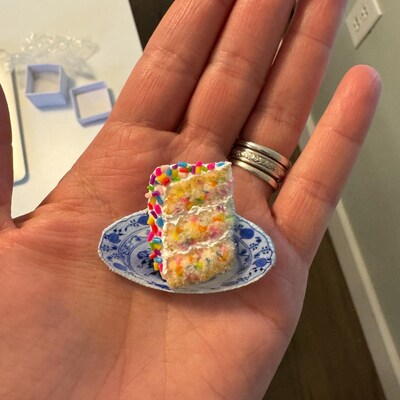 Spring Colors Funfetti Cake Slice, Made to Order - Etsy