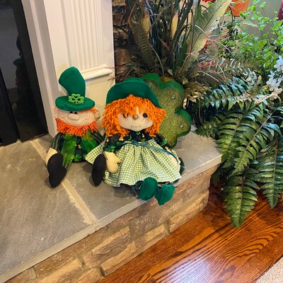 St. Patrick's Day Cloth Doll Celtic Folk Art Handmade Rag Doll Art Doll ...