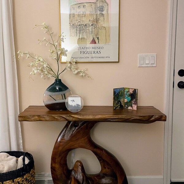 Rustic Narrow Console Table for Home Entryway or Living Room - Etsy