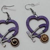 Nurse Earrings SVG Nursing SVG Laser File Stethoscope Heart SVG Nurse ...