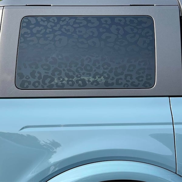 Leopard Cheetah Print Rear Window Decals Fit Ford Bronco 6g Hardtop ...