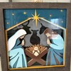 3D NATIVITY Shadow Box 3D CHRISTMAS Svg for Cricut for Silhouette - Etsy UK