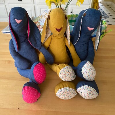 Rabbit Sewing Pattern Pdf for Instant Download, Bunny Rabbit Diy ...