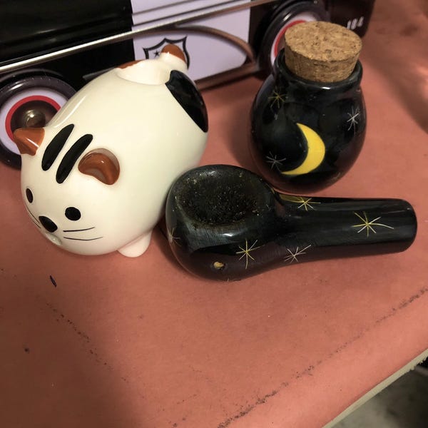 Cat Pipe Ceramic - Unique Fat Cat Pipe - Beautiful Smoking Pipes - Cute ...