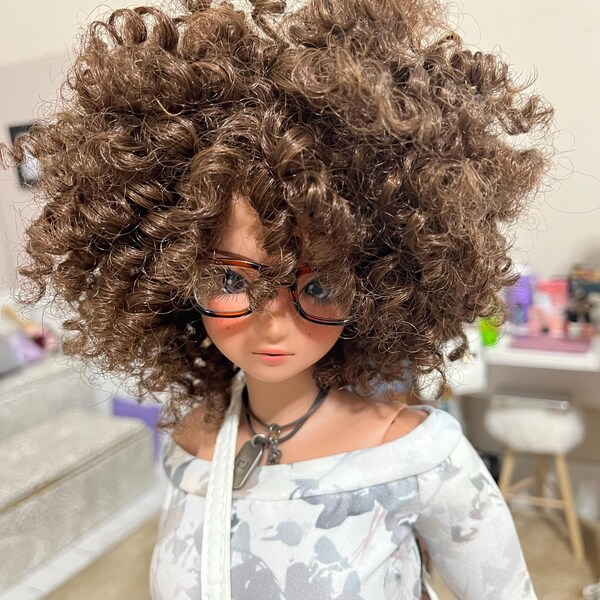Zazou Dolls Custom Wig 1/6 Scale for Fashion Doll Head Size 3-4" BJD ...