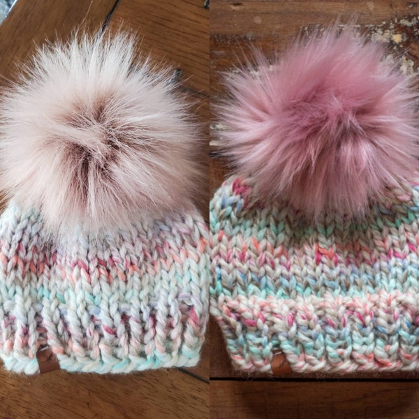 Mommy and Me Matching Hats Made to Order Gift for Mom and Baby Winter ...