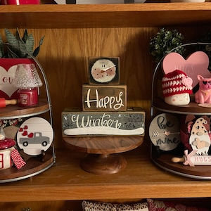 Seasonal Primitive Word Blocks/reversible Blocks/4 Seasons/3piece Set ...