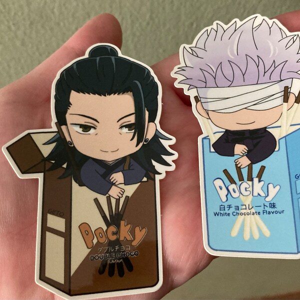 Anime Pocky Sticker (set of 2) - Etsy