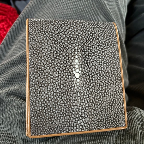 Stingray Shark Skin Wallets → Genuine Sharkskin Stingray Leather Wallet ...