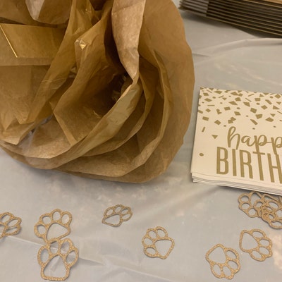 Paw Print Confetti Dog Paw Confetti Custom Parties by Partyatyourdoor ...