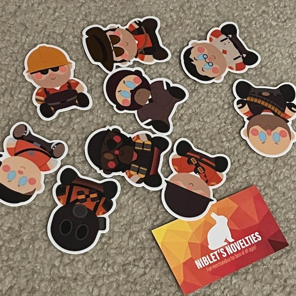 Team Fortress 2 - Plushie Stickers/decals - Etsy