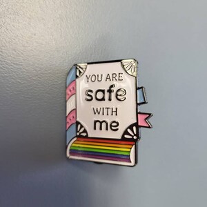 You Are Safe With Me // Enamel Pin // Pride - Etsy