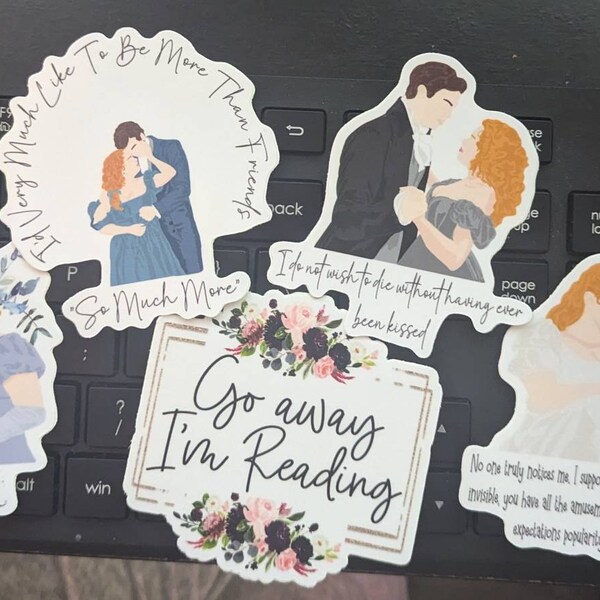 Polin Sticker Set , Penelope and Colin, Large Waterproof Bookish ...