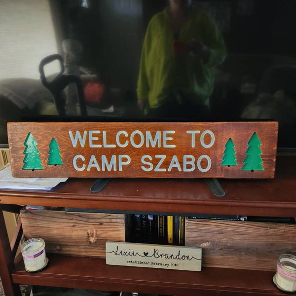 Campground Signs, Park Signs, Customizable, Carved, Routed, Cedar, Hand ...