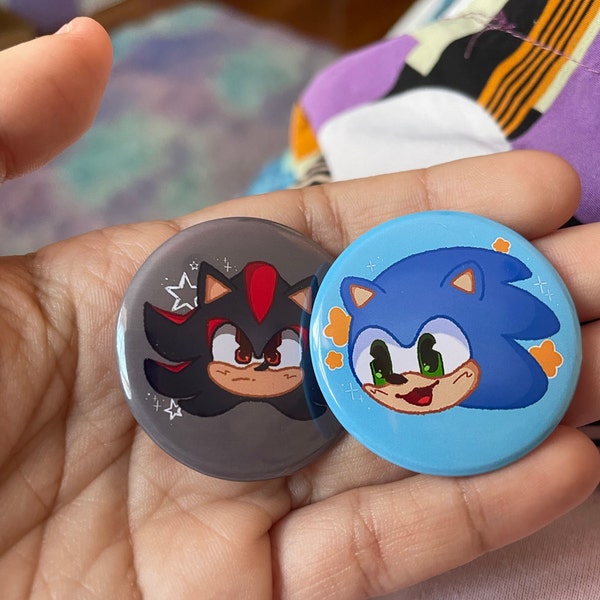 Sonic and Friends Cute Homemade 1.5" (37mm) Badges and Buttons (tails ...