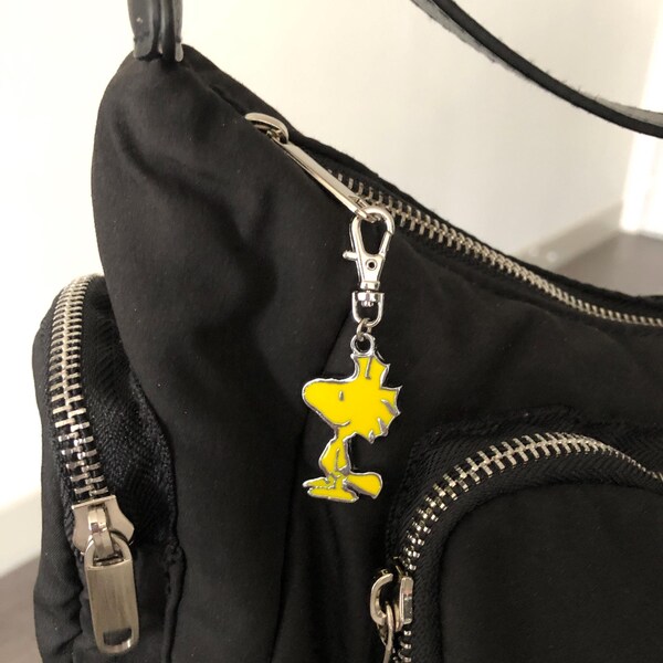 SNOOPY Keychain Charm IN LOVE Peanuts Character Key Chain Ring or Purse ...