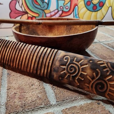 CHICAHUAZTLI Azteca Scratcher Percussion - Etsy