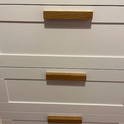 Oak Wood Handles Simple Kitchen Cabinet Hardware Drawer Pulls ...