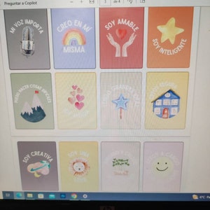 Tarjetas de afirmaciones positivas para niños en español / Positive ...