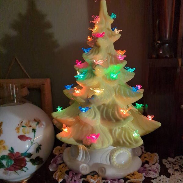 Atlantic confetti Barrel Ceramic Tree - Etsy