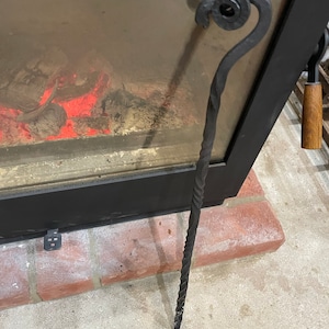 Stag Fire Poker / Blacksmith Fire Pit Tool / Hand Forged - Etsy