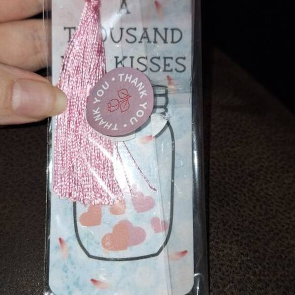 A Thousand Boy Kisses Bookmark, Cute Pink Bookmark, in My Romance Era ...
