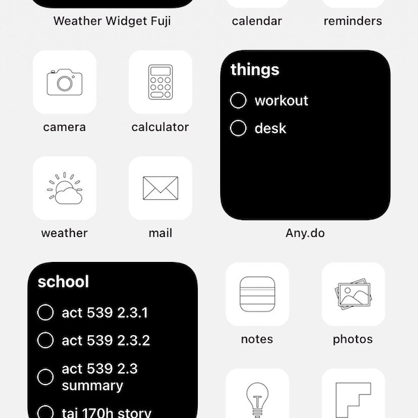 Minimalist Dark Grey iPhone Ios 14 Ios 15 App Icons Pack Grey Aesthetic ...