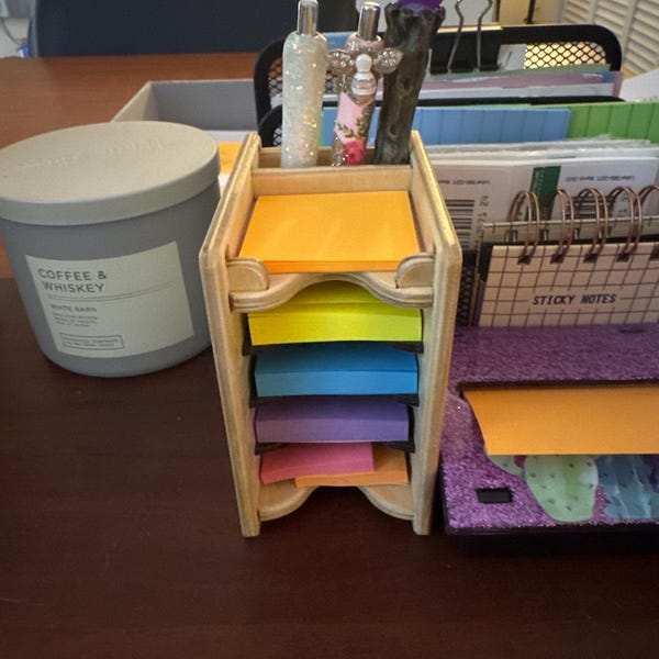Sticky Notes Holder | Pen Holder | Sticky Notes 3x3" | Sticky Notes ...