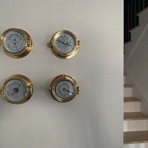 Tide Clock FREE Shipping 4.56in 1.5lb 116mm 670 Grams Brass Clock Tidal ...