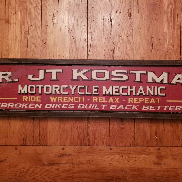 Custom Mechanic Sign, Mechanic Sign, Garage Sign, Funny Mechanic Sign ...