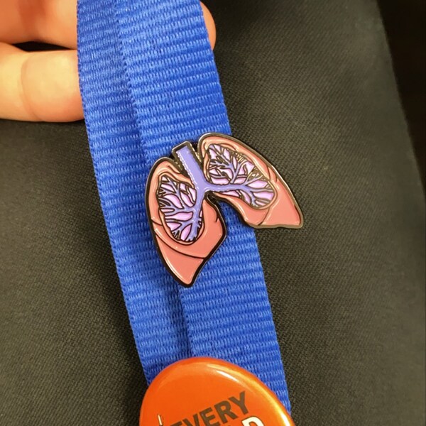 Lung Pin - Enamel Pin - Anatomy - Medical - Etsy