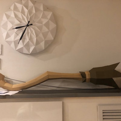 Witch's Broom Papercraft 3D DIY Low Poly Paper Crafts Halloween Wall ...