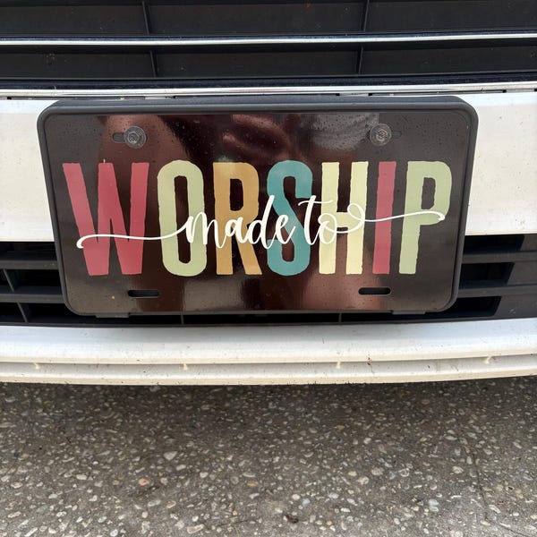 Jesus Loves You, Christian License Plate, Car Accessories, Car Tag ...