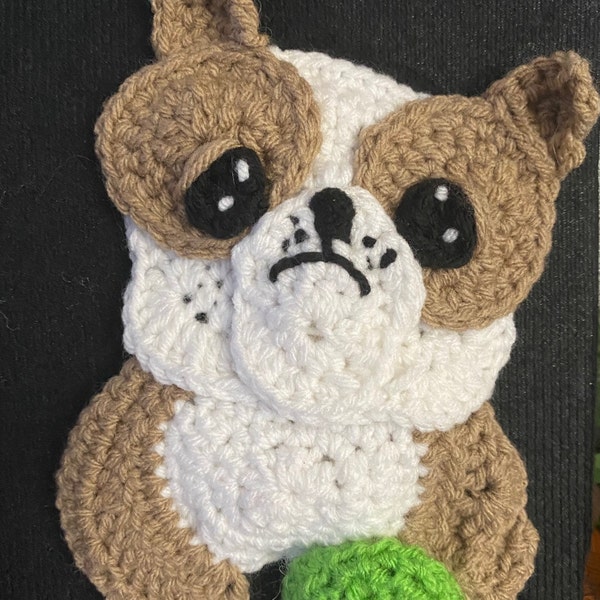 PATTERN: English Bulldog Patch // Patchwork Puppy Project // Applique ...