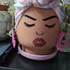 Vinyl Decal: Flower Pot Face (design CP01) / Fishbowl DIY / Clay Pot ...