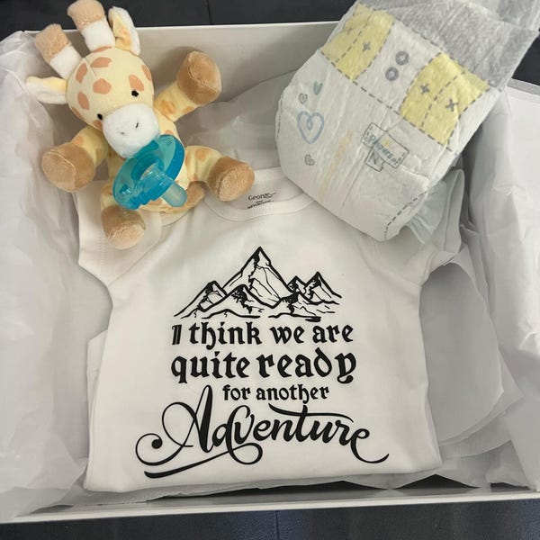 Another Adventure Onesie®, Fantasy Baby Announcement, Adventure ...