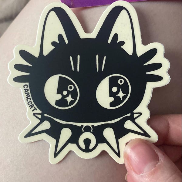 Spooky Black Cat Hard Enamel Pin, Cute Haunted Jack-o-lantern Pin, Fall Glow in the Dark Ghost ...