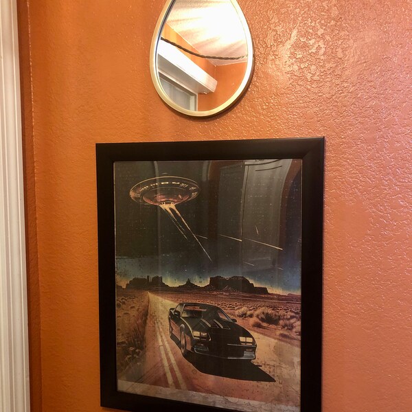 UFO OCEAN Wall Art, USO Orb Poster Print, Navy Flying Saucer Decor, Ufo ...