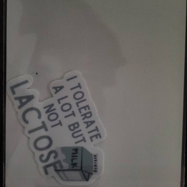 Don’t Tolerate Lactose Sticker, Funny Sarcasm Decal - Etsy