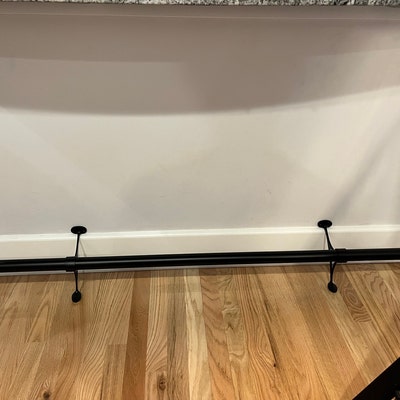 Custom Matte Black Bar Foot Rail Kit High Quality Metal Bar Foot Rail ...