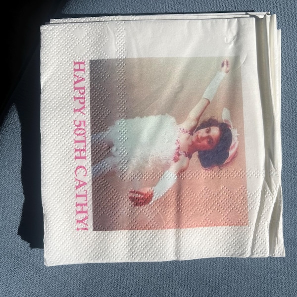 Custom Photo Napkins/personalized Photo Beverage Napkins/custom ...