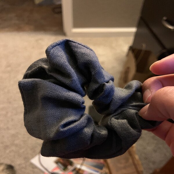 Hair Scrunchie Ponytail Holder Linen Hair Scrunchies Variety of Colors ...