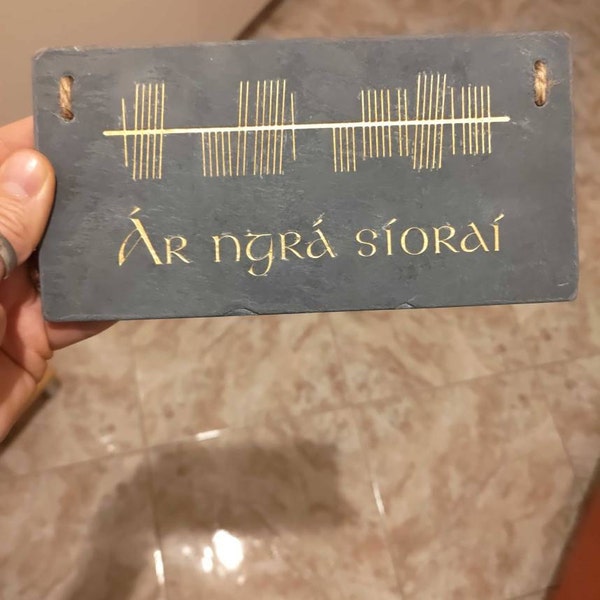 Engraved Emerald Green Ceramic Wall Tile Address Sign Irish Handmade ...