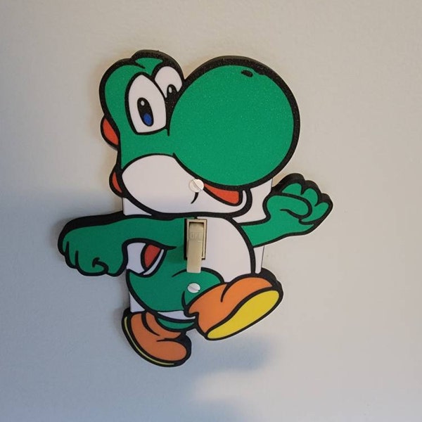 YOSHI Light Switch Cover Plate | Super Mario Room Wall Plate - Nintendo ...