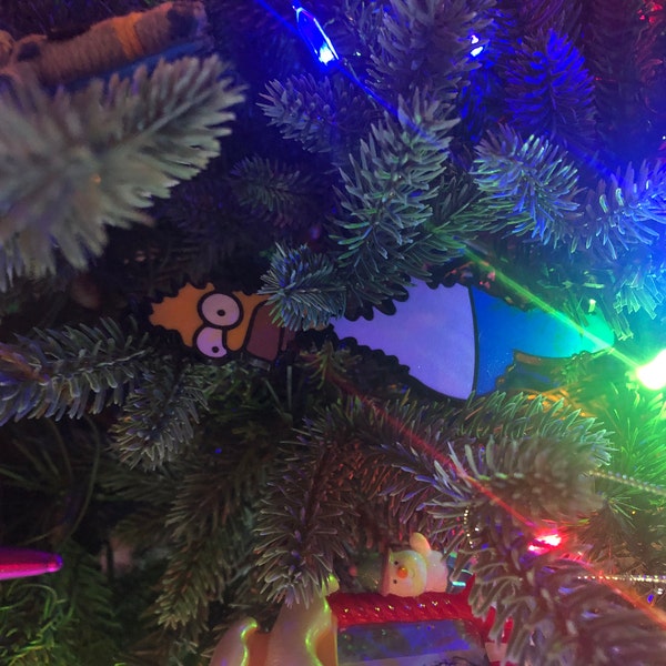 Large Homer Simpson Christmas Hanging Decoration - the Simpsons Bush ...